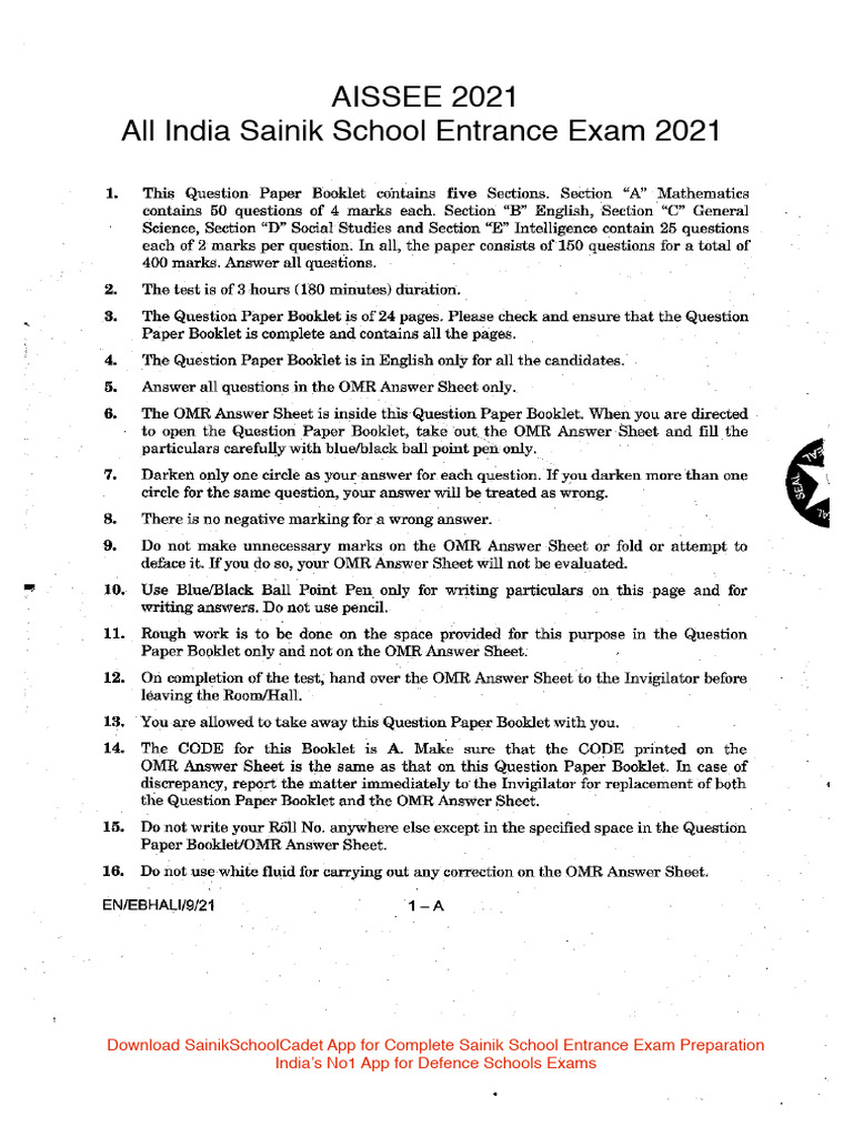 AISSEE 9th 2021 | PDF | Copyright Law | Freedom Of Expression Law