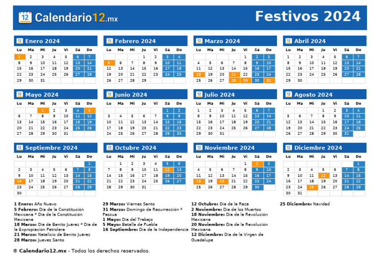 festivos_2024 | PDF | Observancias
