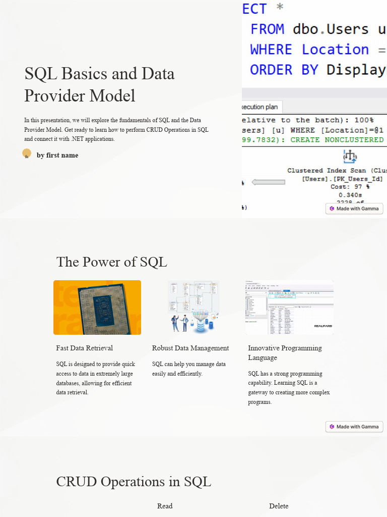 Awp Presentation | PDF | Databases | Sql