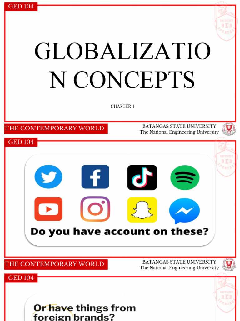 Contemp Chap 1 3 | PDF | Globalization | Bric