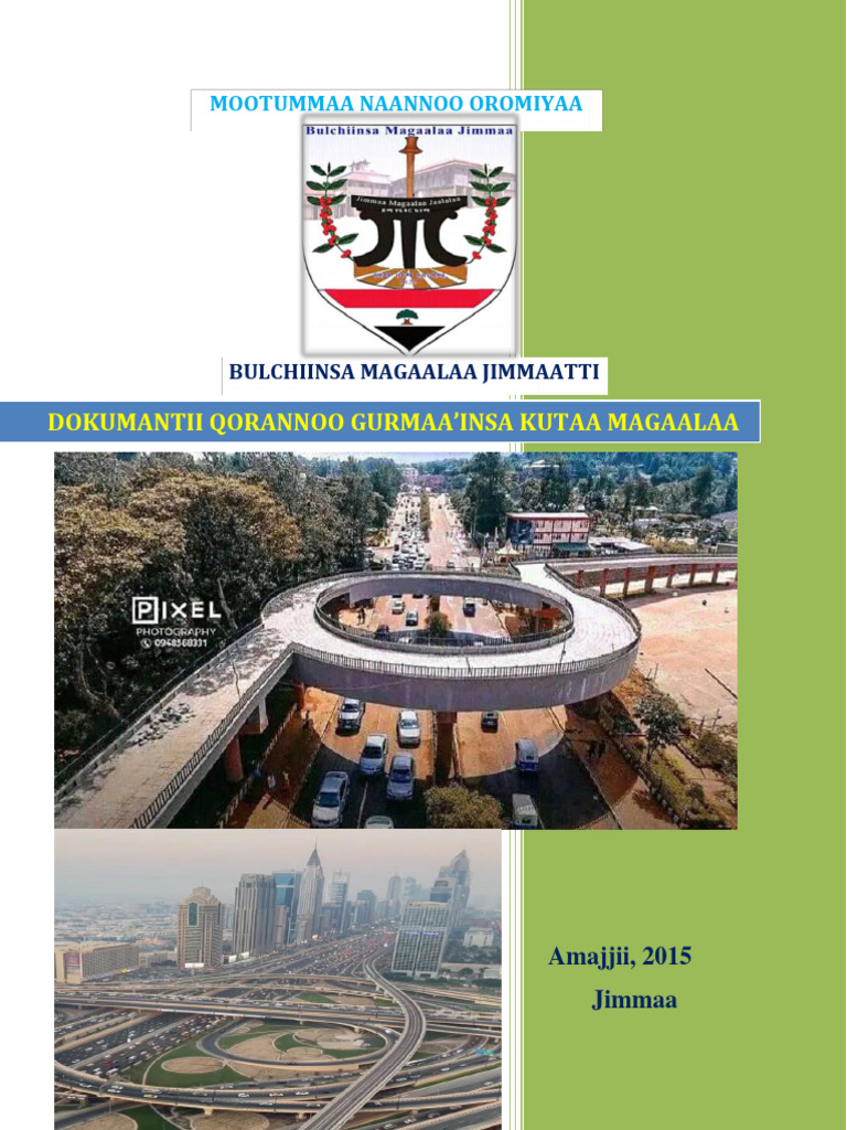 Qorannoo Gurmaa'Insa Kutaa Magaalaa Jimmaa Revised by JJ | PDF