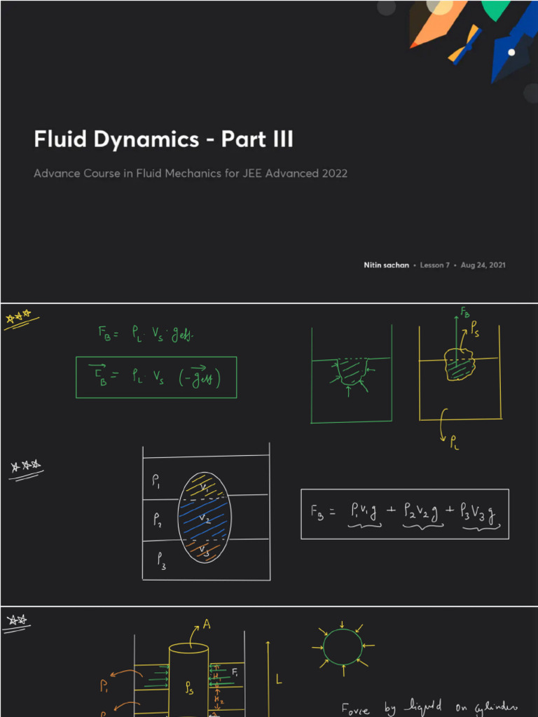 Fluid Dynamics Part III With Anno | PDF