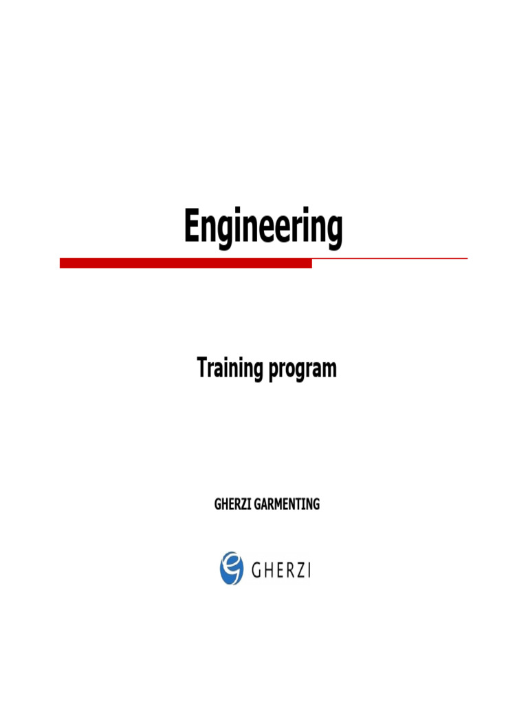 ETP - Engineering Training Program | PDF | Seam (Sewing) | Sewing