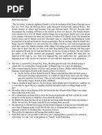 Flamingo - The Last Lesson | PDF