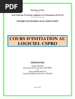 Cours de Cspro - TSSP1 | PDF | Interface graphique | Microsoft Excel