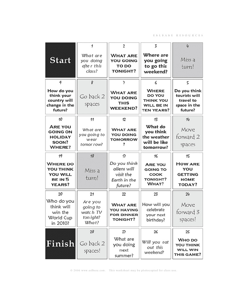 Will Going To Board Game | PDF