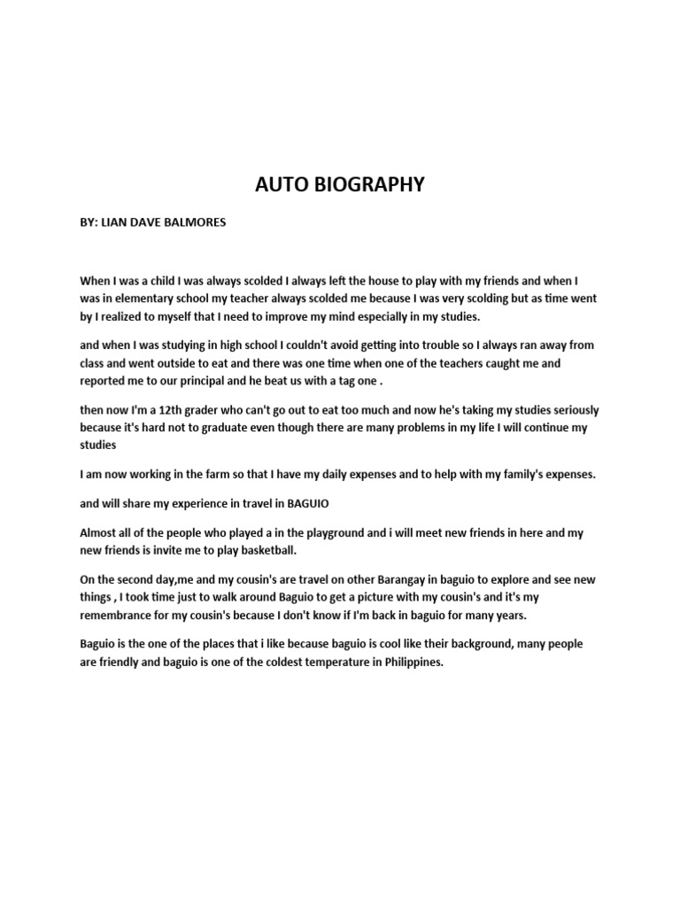 Auto Biography-Wps Office | PDF