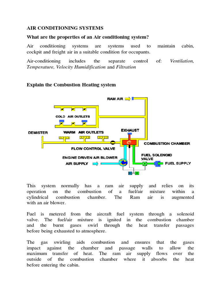 Environmental control system | PDF | Valve | Combustion