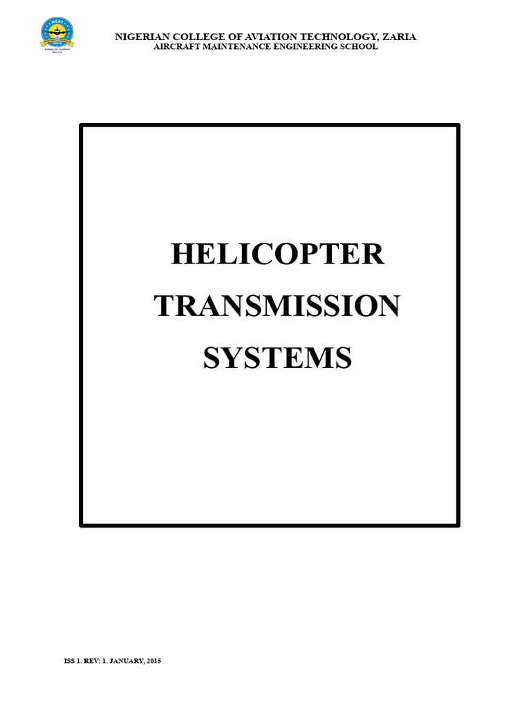 Helicopter Transmission Systems | PDF | Helicopter Rotor | Pump