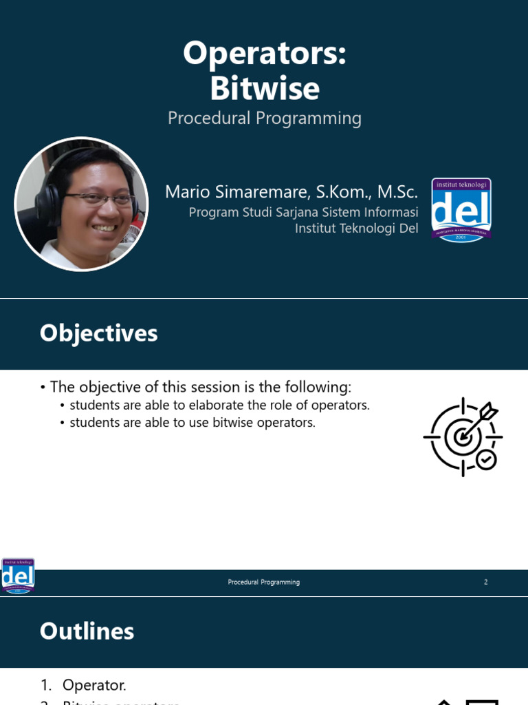 02 02 Operators Bitwise | PDF | Computer Science | Computer Engineering 02 02 Operators Bitwise | PDF | Computer Science | Computer Engineering