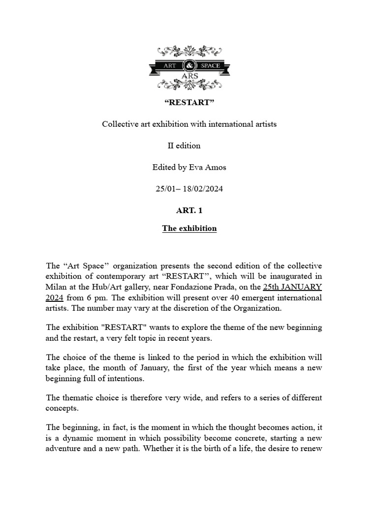 Guidelines Restart II PDF | PDF | Fee | Curator Guidelines Restart II PDF | PDF | Fee | Curator