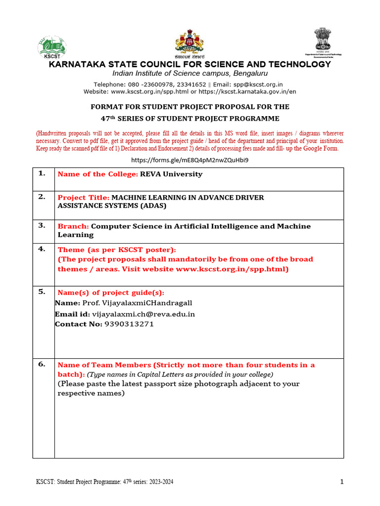 Student Project Proposal Guide | PDF