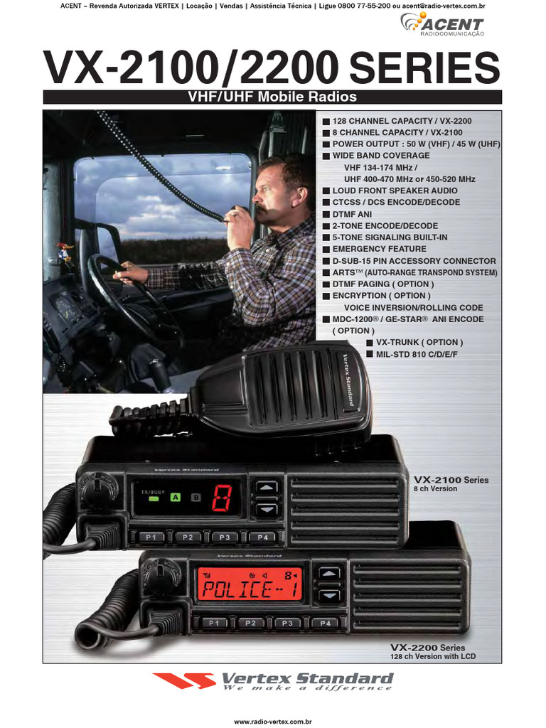 VX 2100 2200 Catalogo Ing | PDF | Very High Frequency | Ultra High ...
