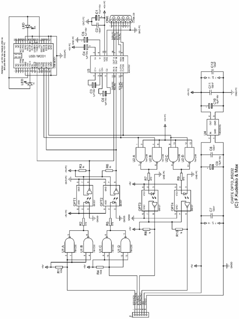 Schema Usb y rs232 | PDF