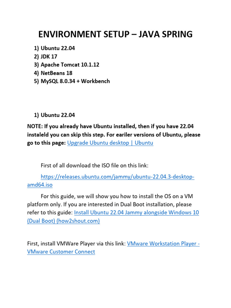 Java EnvSetup | PDF | Sudo | Virtual Machine