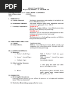 Food Preservation Lesson Plan | PDF | Career & Growth