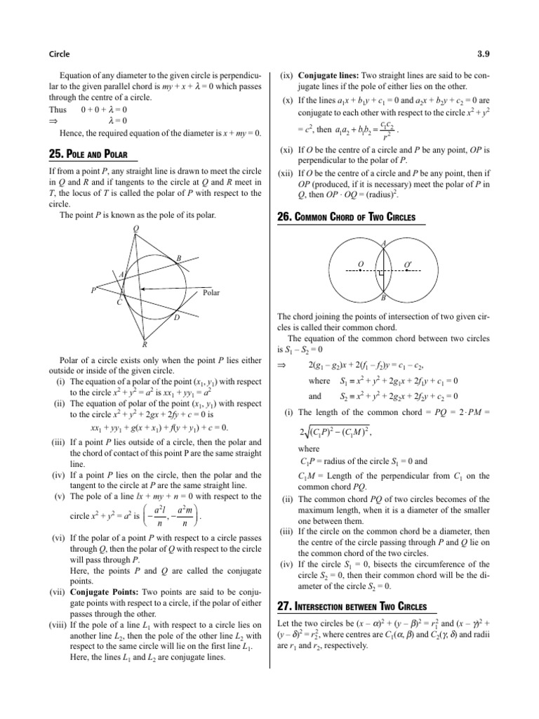 Coordinate Geometry Booster For IIT JEE Main and Advanced 116 | PDF | Circle | Elementary ...