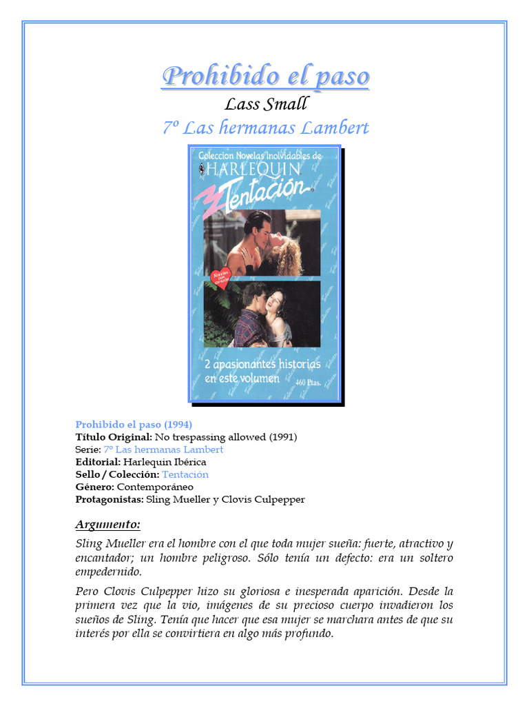Lass Small - Prohibido El Paso | PDF