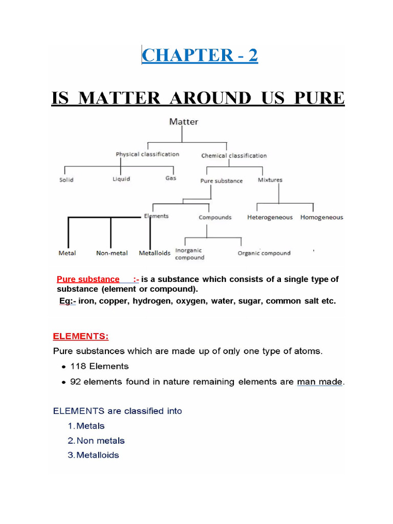 IS MATTER AROUND US PURE | PDF