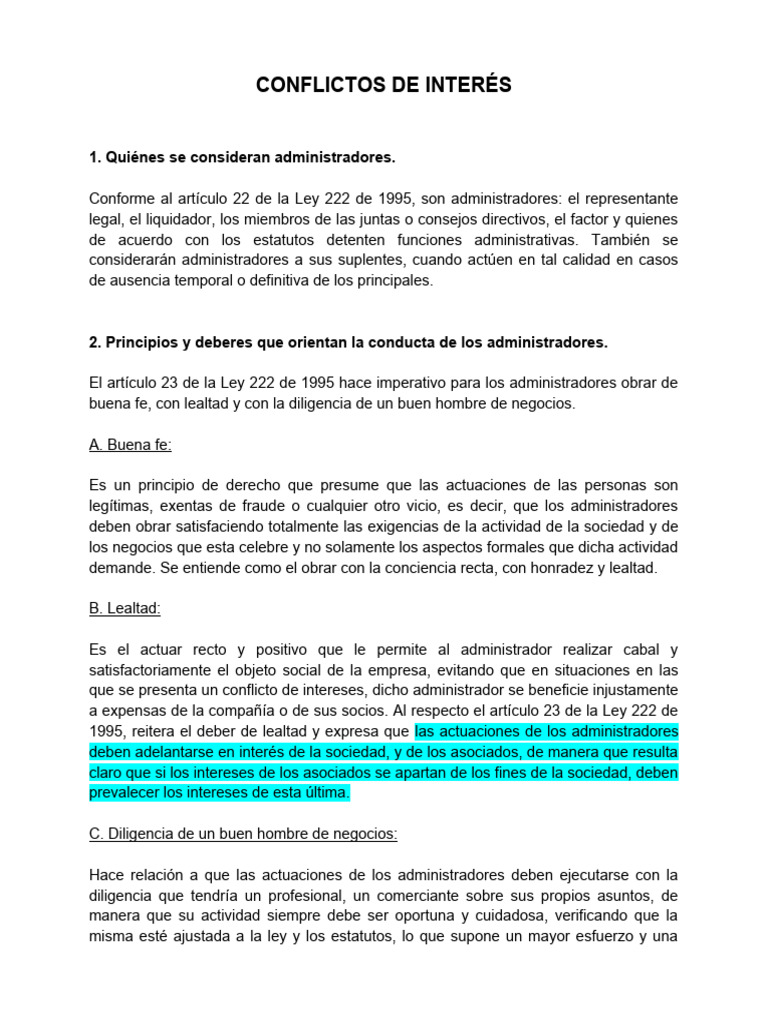 MOdelo Conflictos de interés | PDF | Protección al Consumidor | Justicia