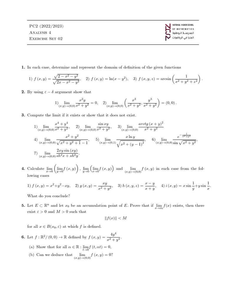 An4 Ex2 | PDF | Geometry | Calculus