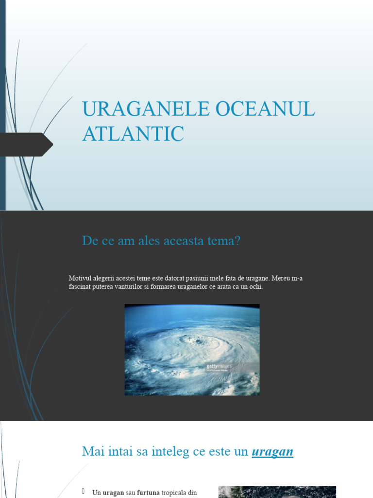 Uragane Oceanul Atlantic | PDF
