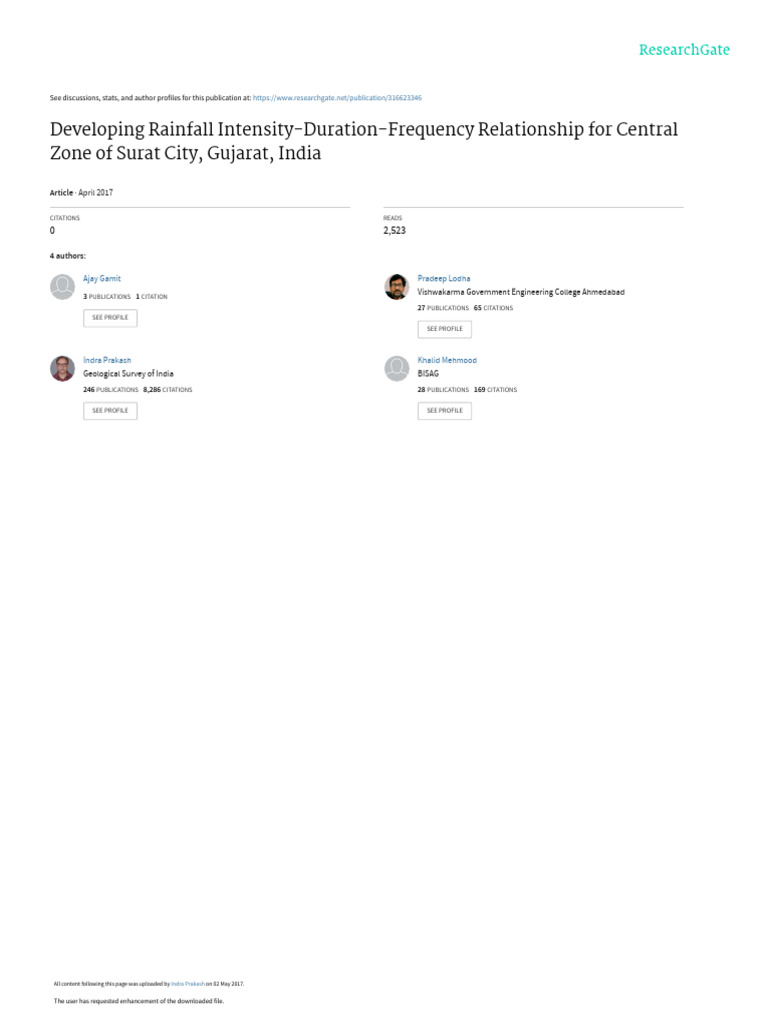 Paper of Research | PDF | Precipitation | Standard Deviation