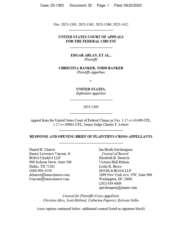 2023-09-22 Upstream Appeal DKT 32 - Micu Response and Opening Cross ...