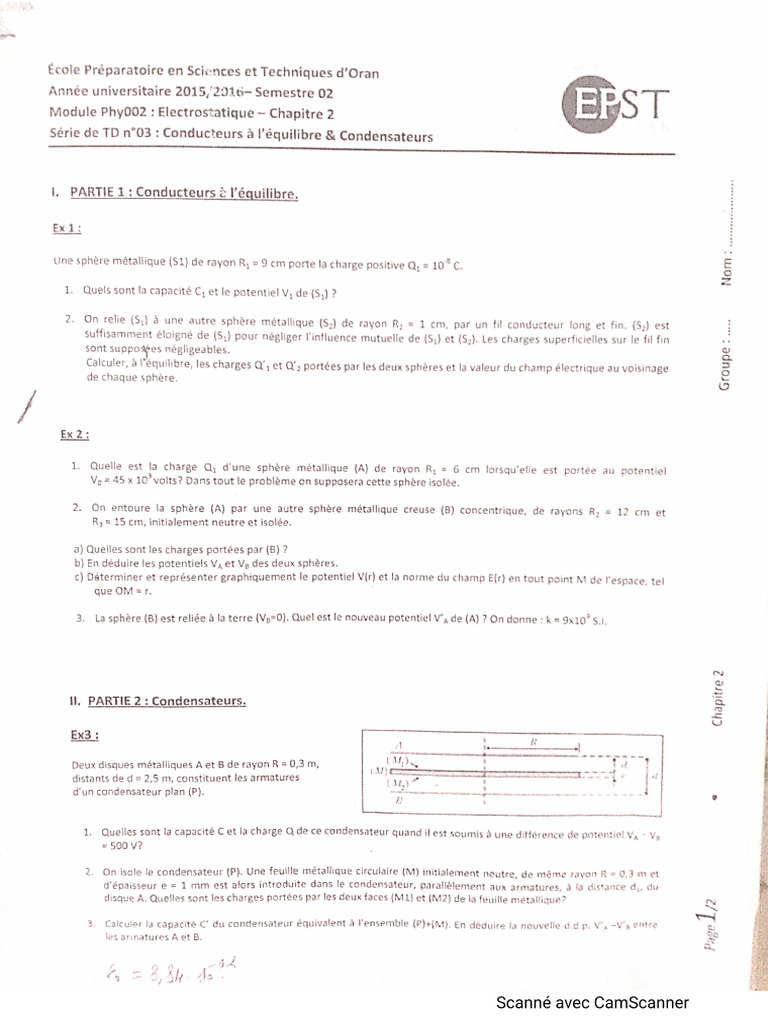 Fiche TD 03 | PDF