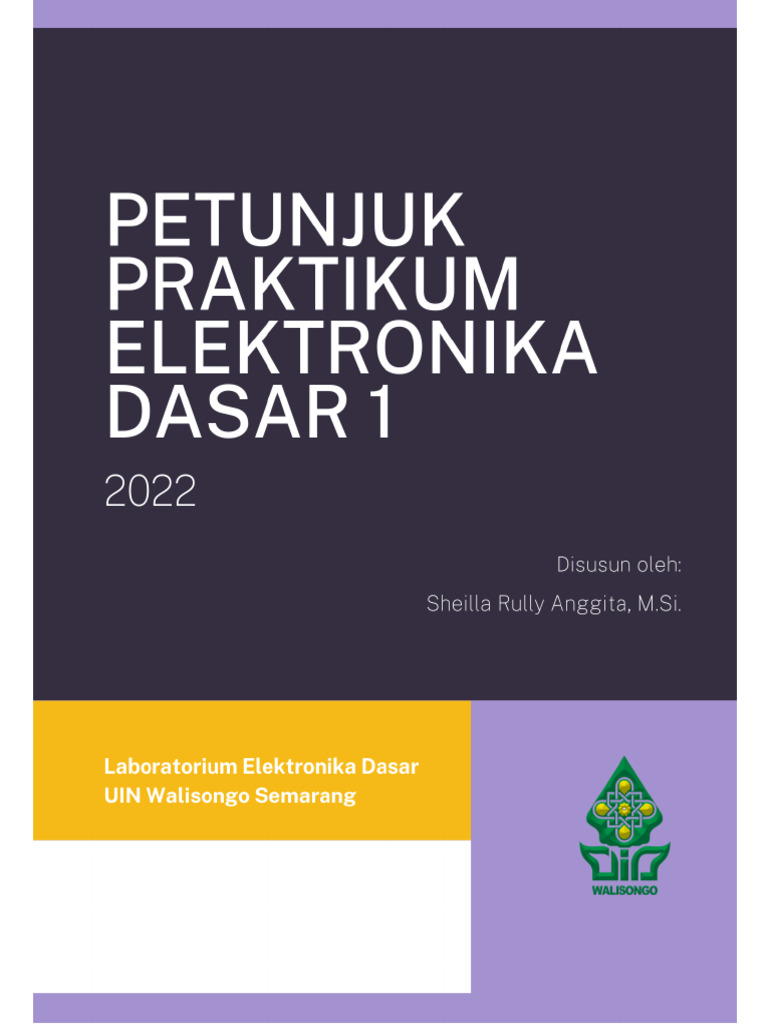 Modul Prakt Eldas 1 UIN WALISONGO 2022 | PDF