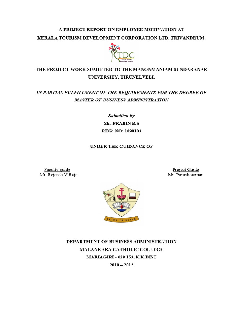 KTDC | PDF | Motivation | Motivational