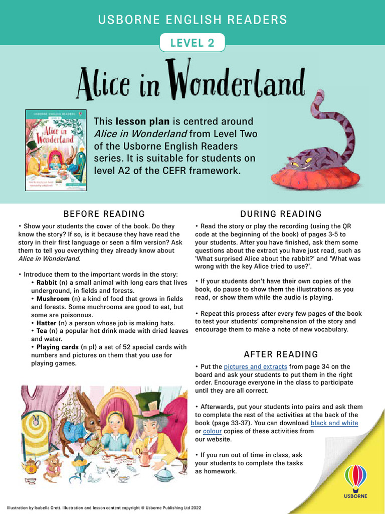 alice_in_wonderland_lesson_plan | PDF | Alice's Adventures In ...