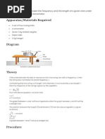 Class XI Sonometer | PDF