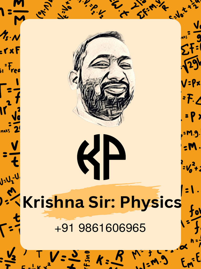 Krishna Sir Physics Derivations | PDF | Magnetic Field | Sphere