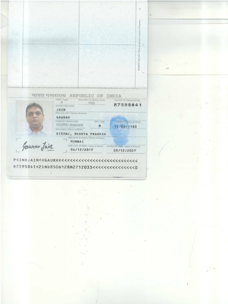 SCAN of PASSPORT | PDF