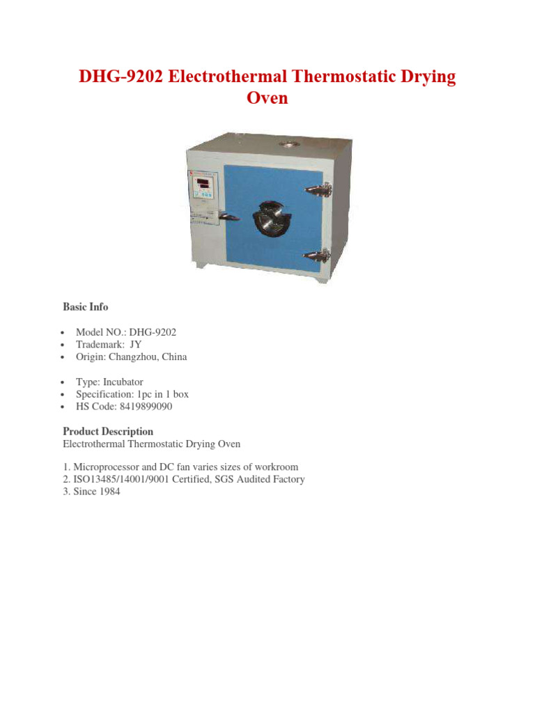 DHG 9202 Brochure | PDF