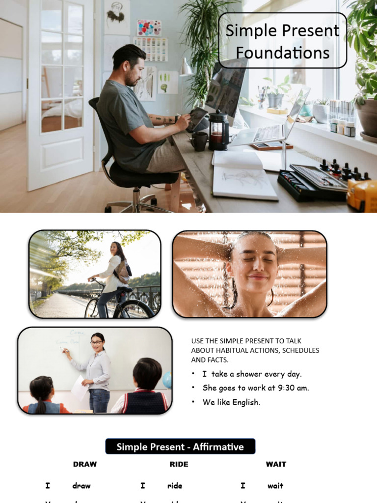 Simple Present Foundations | PDF | Syntax | Language Mechanics