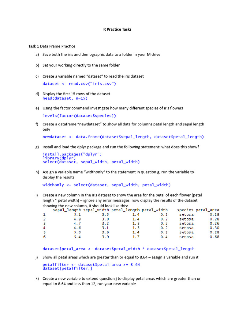 Week 11 Tasks and solutions | PDF | Computing | Data