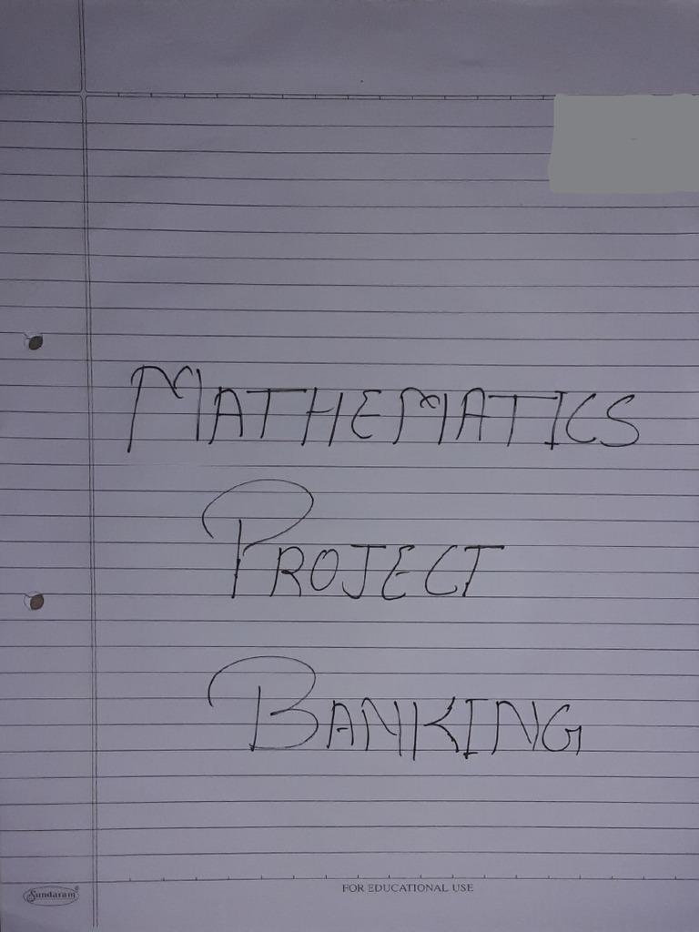 Mathematics Project | PDF