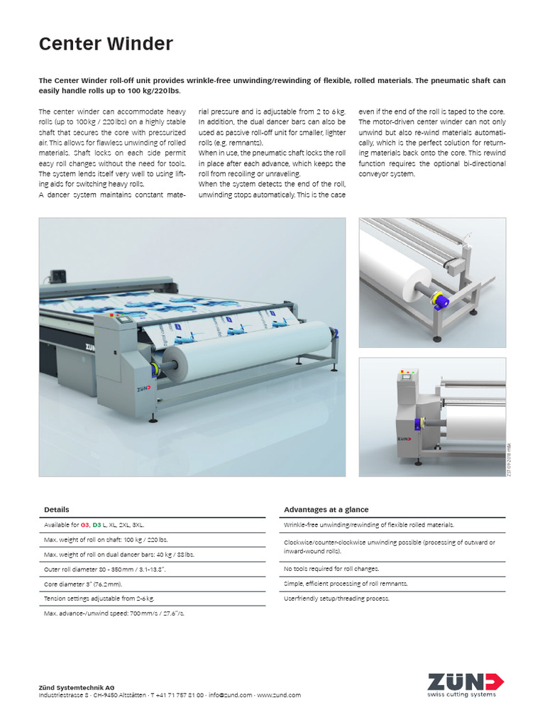 Center Winder | PDF | Mechanical Engineering | Equipment