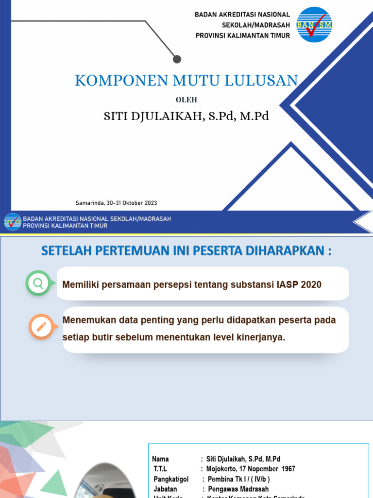 Materi 3 Mutu Lulusan | PDF