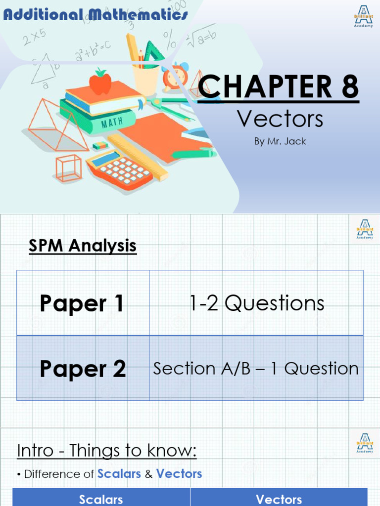 F4 Add Maths Chap8 Vectors (Student) | PDF | Euclidean Vector | Geometry