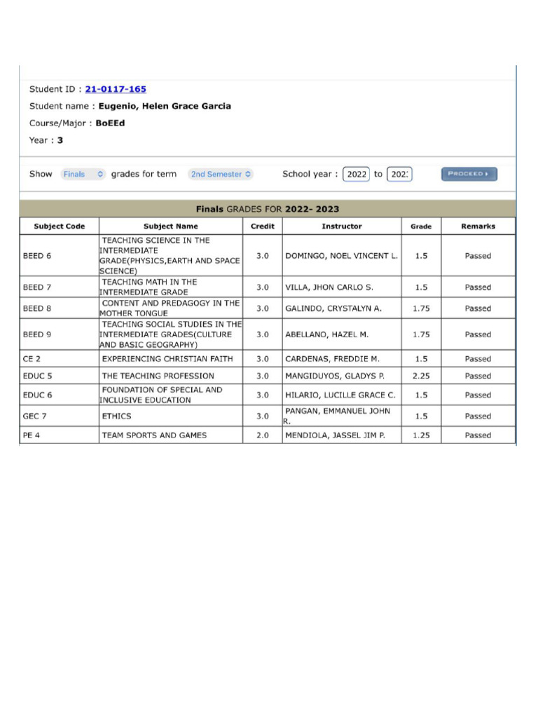 Grades | PDF