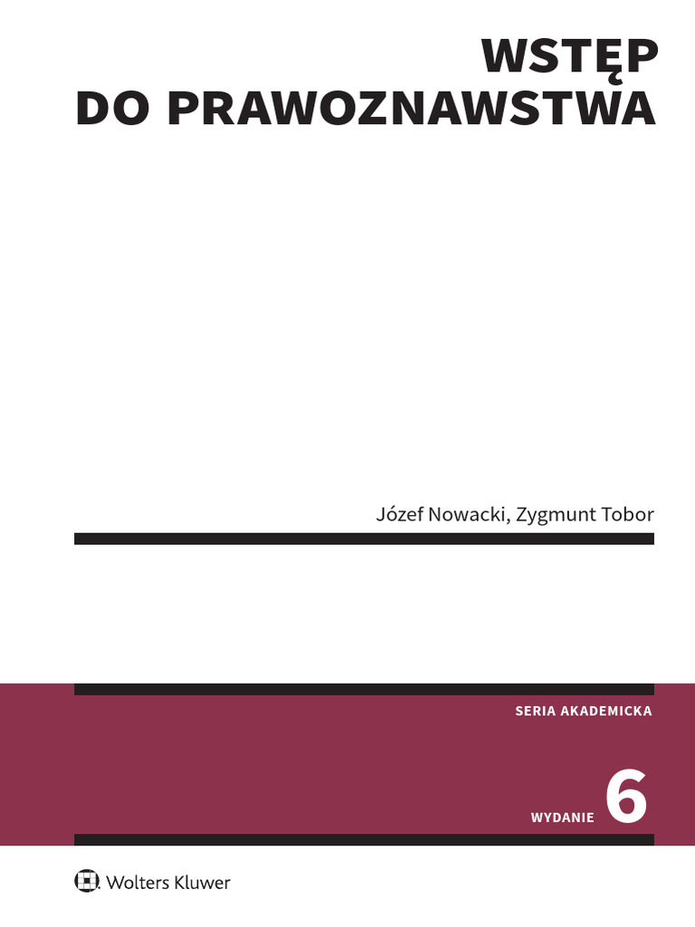 Wstep Do Prawoznawstwa - Profinfo | PDF