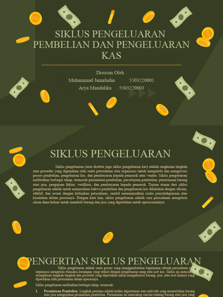 Siklus Pengeluaran Pembelian Dan Pengeluaran Kas | PDF | Bisnis | Pengelolaan Keuangan & Uang