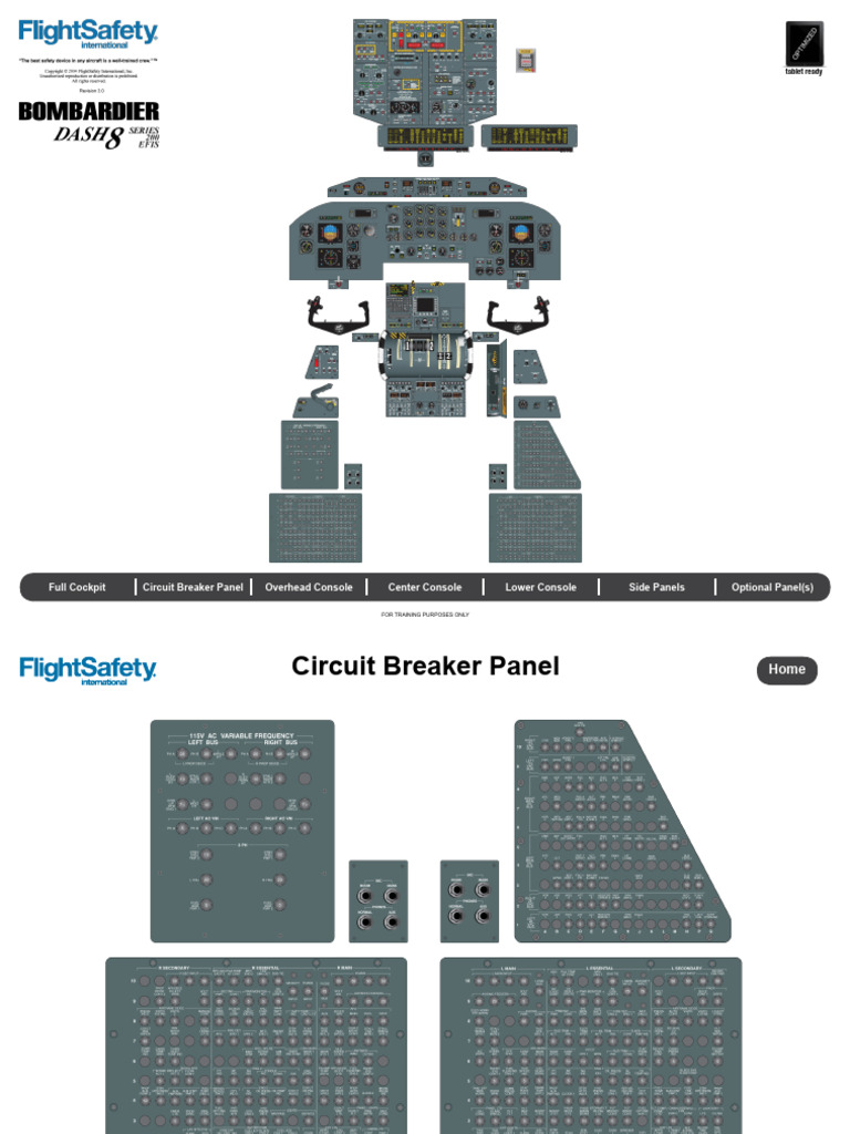 Dash 8 Q200 Cockpit Layout | PDF | Manufactured Goods | Vehicles