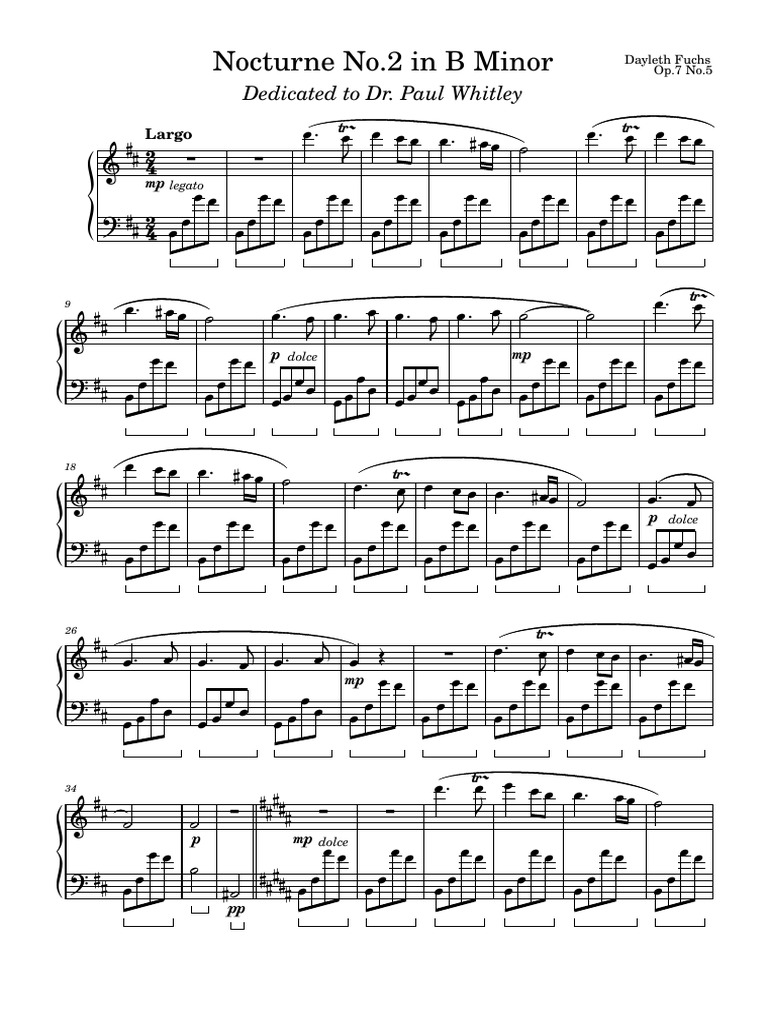 Nocturne No.2 in B Minor Op.7 No.5 - Dayleth Fuchs | PDF | Musical ...