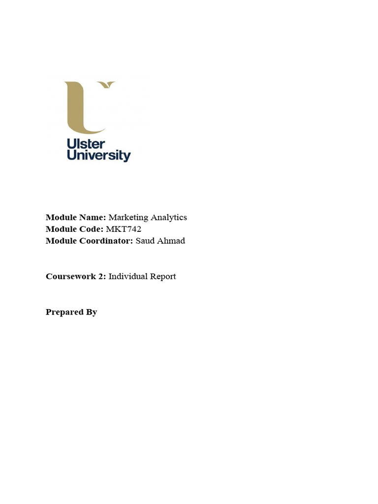 Marketing Analytics - Report | PDF | Search Engine Optimization ...