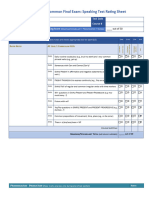 English Oral Exam Score Sheet | PDF | Linguistics | Human Communication