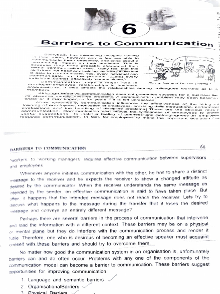 Barriers to Communication | PDF